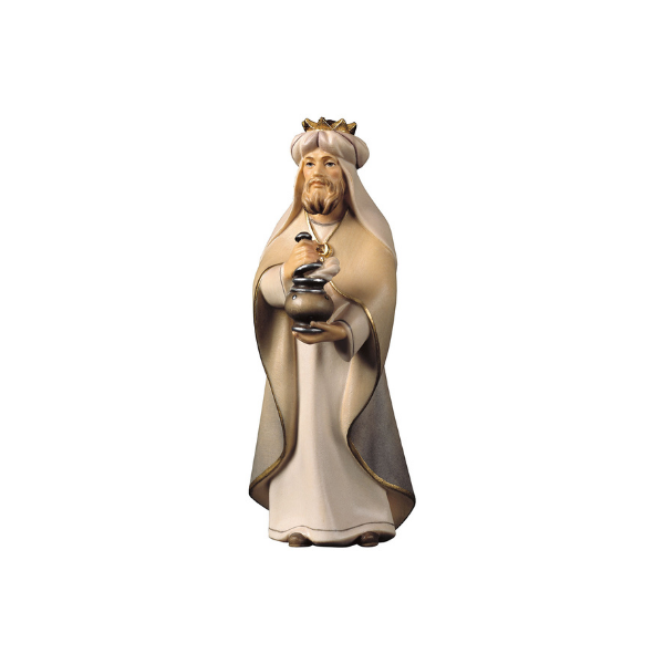 King Melchior Comet Nativity Scene wood carved – Grödner Holzschnitzerei